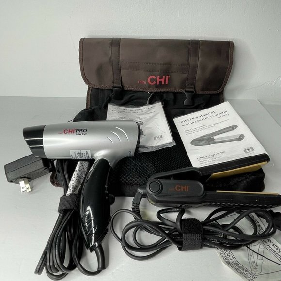 Chi | Hair | Mini Chi Pro Low Emf Gf50td With Gf1001t1 Straightener And ...